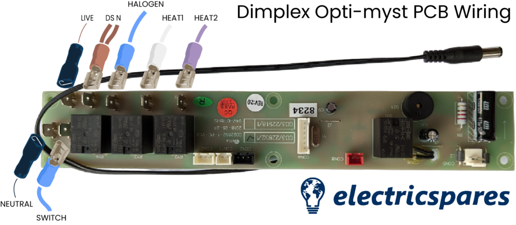 Genuine Dimplex Opti-myst Main PCB | SP03/22852/0